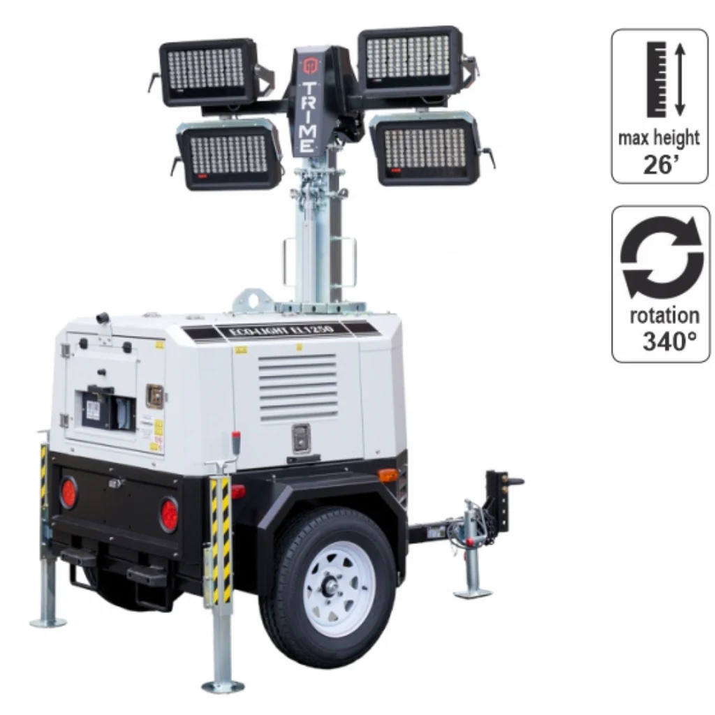 Light Tower - "Trime X-Smart EL1250" Tow Behind Diesel Powered Light ...